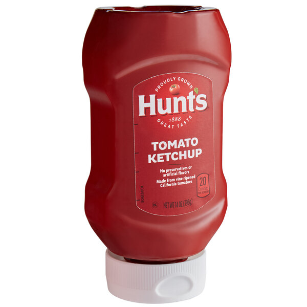 Hunts Tomato Ketchup in 14 oz. Squeeze Bottles - 12/Case