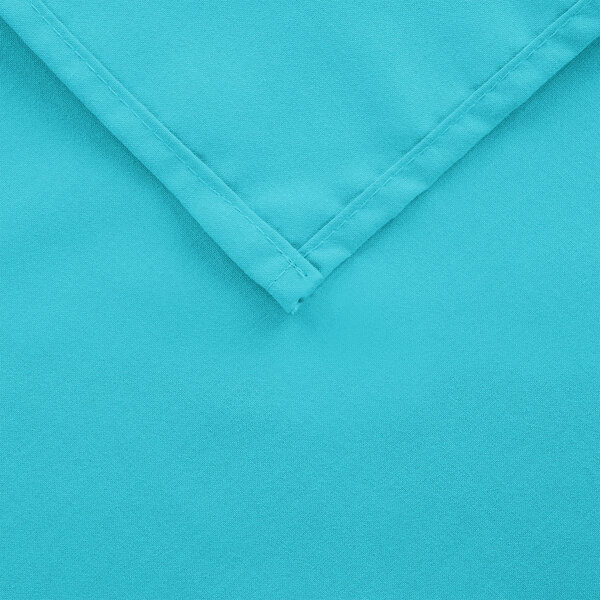 Intedge 45" x 120" Rectangular Teal Hemmed 65/35 Poly/Cotton Blend ...