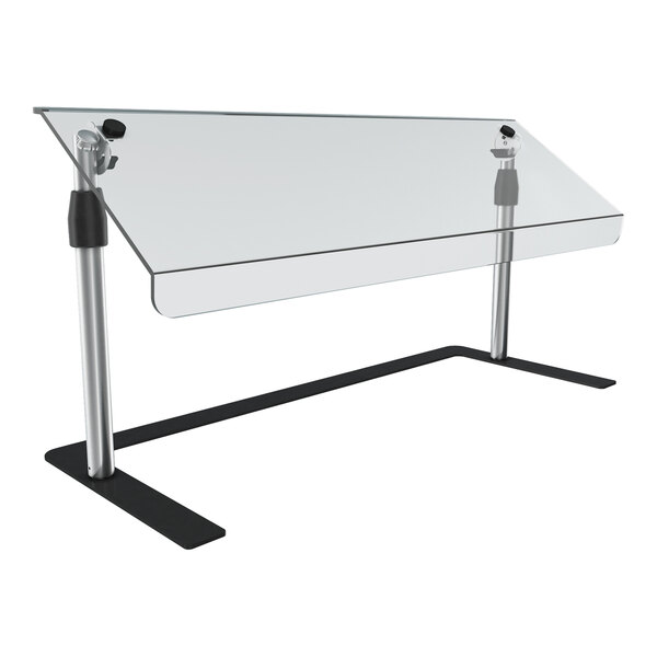 Vollrath MB36 36" Mobile Steel Sneeze Guard with Straight Acrylic ...