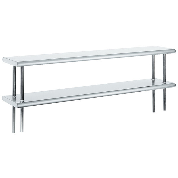 Advance Tabco ODS-15-60 15" x 60" Table Mounted Double Deck Stainless ...
