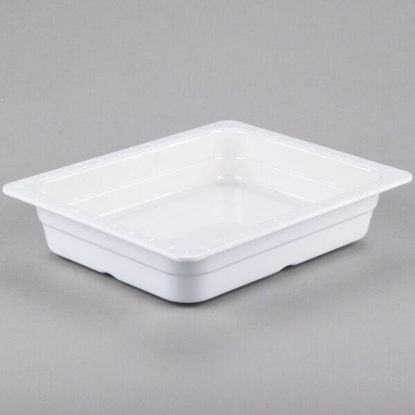 GET ML-18-WH White Melamine 1/2 Size 2 1/2" Deep Food Pan