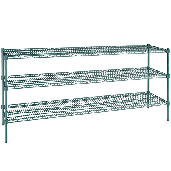 Regency 18" x 72" x 34" NSF Green Epoxy 3-Shelf Kit