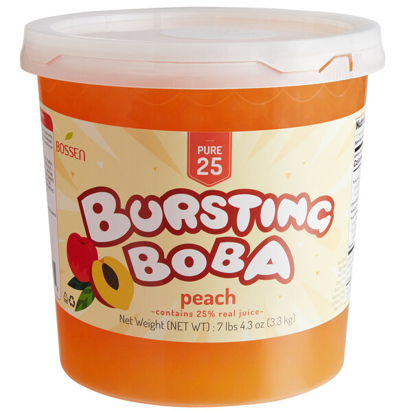 Peach Bursting Boba, Popping Pearls (7.26lb)