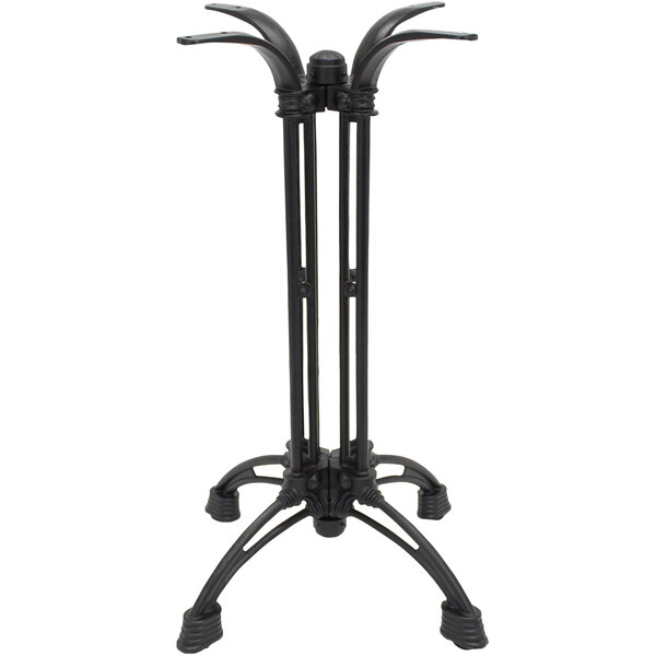 Art Marble Furniture CA18-27H 20" Round Black Cast Iron Bar Height ...