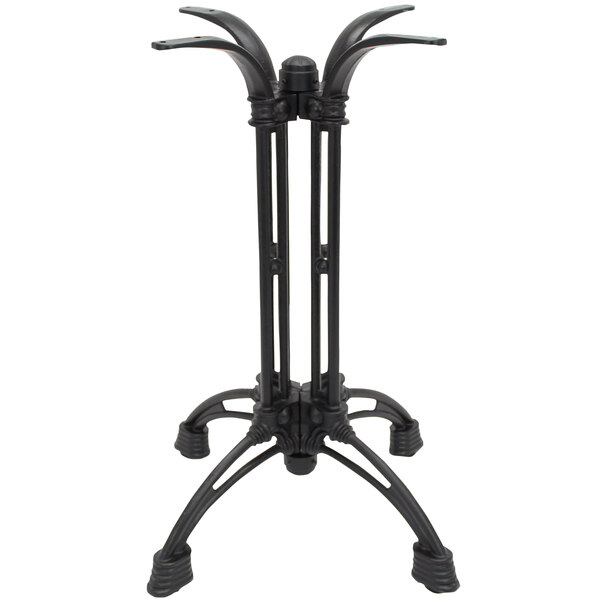 Art Marble Furniture CA18-24D 16 1/2" Round Black Cast Iron Standard ...