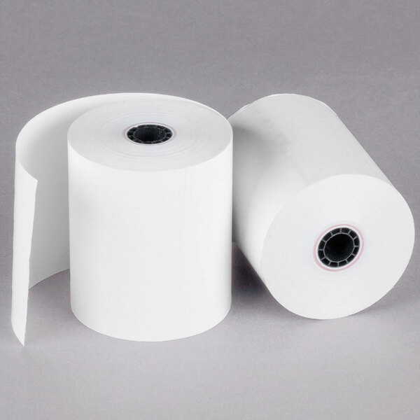 Point Plus 3" x 230' Thermal Cash Register POS Paper Roll Tape - 50/Case