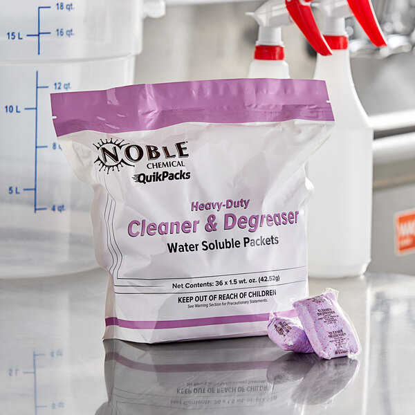 Noble Chemical QuikPacks 1.5 oz. Heavy-Duty Concentrated Cleaner and ...