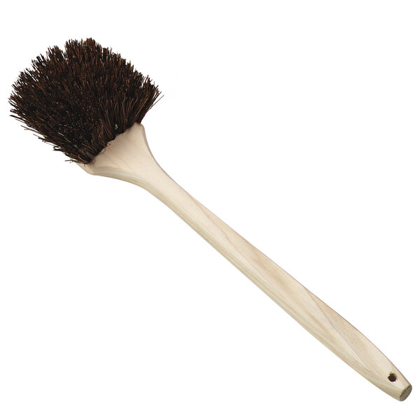 Carlisle 4549300 Sparta 20" Wok / Griddle Brush with Palmyra Bristles