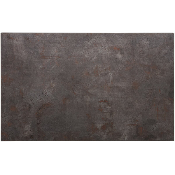 BFM Seating Relic Rustic Copper 30" x 48" Rectangular Melamine Table ...