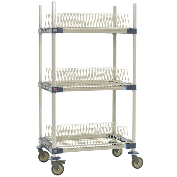 Metro MAX4-PR36VX2 MetroMax 4 Mobile Three Tier Tray Drying Rack - 24 ...