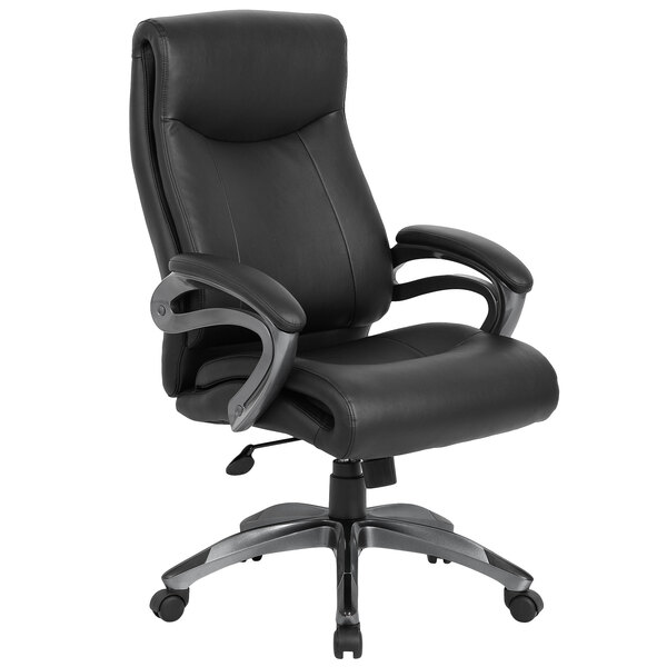 Boss B8661 Black LeatherPlus Double Layer Executive Chair