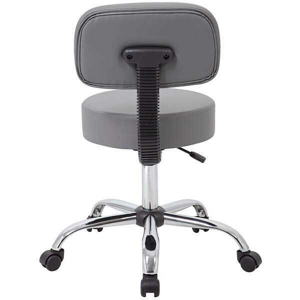 Boss Office B245-GY Gray Be Well Medical Professional Adjustable Stool ...