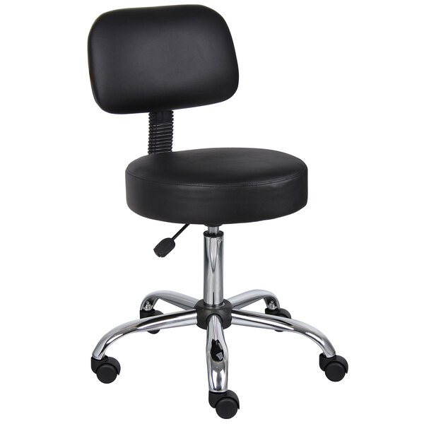 Boss Office B245-BK Black Be Well Medical Professional Adjustable Stool ...