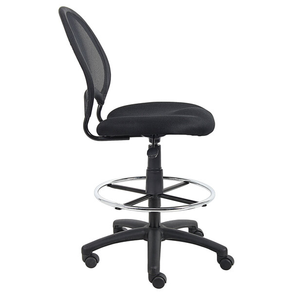 Boss B16215 Black Mesh Drafting Stool
