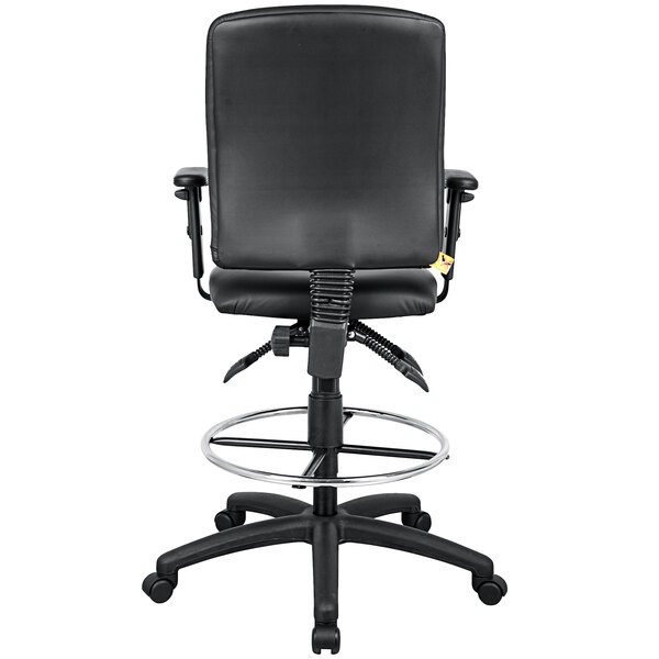 Boss B1646 Black LeatherPlus Multi-Function Drafting Stool with ...
