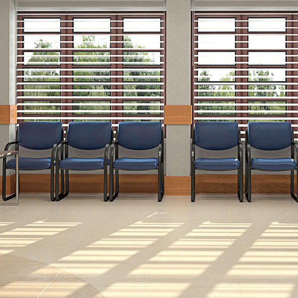 Boss B9521-BE Blue Fabric Guest Chair