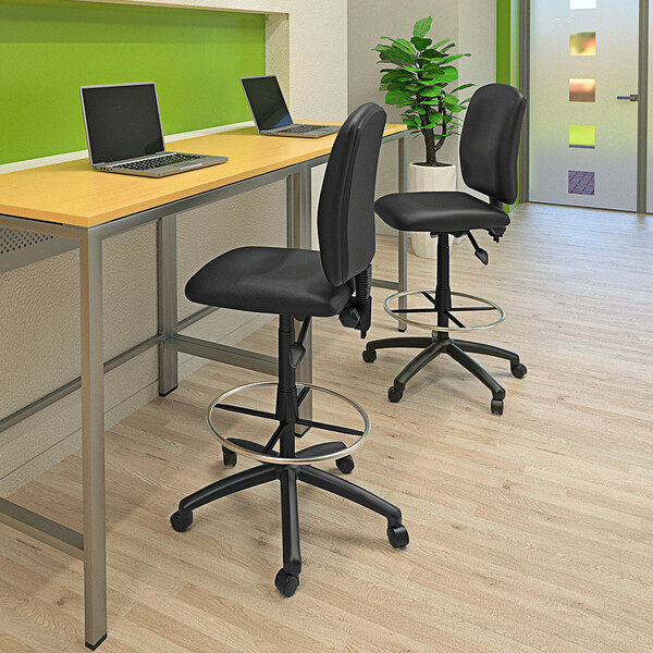 Boss B1645 Black LeatherPlus Multi-Function Drafting Stool