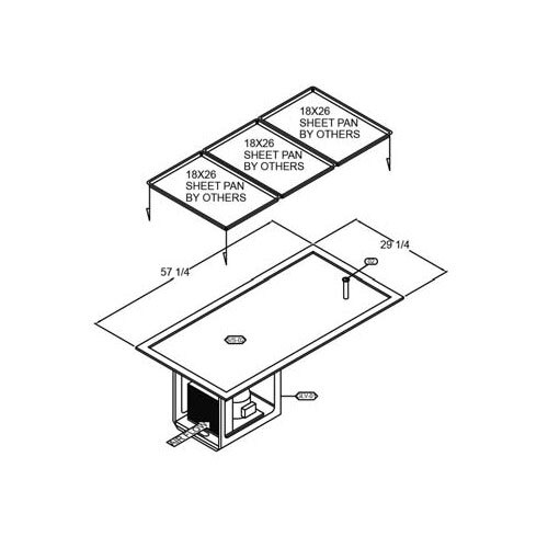 Wells FT-7100 Drop-In Frost Top - 21 1/4"