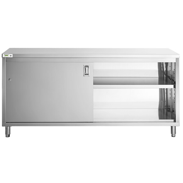 Regency 24" x 72" 16 Gauge Type 304 Stainless Steel Enclosed Base Table ...