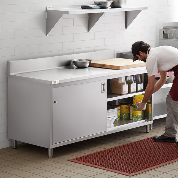 Regency 30" x 72" 16 Gauge Type 304 Stainless Steel Enclosed Base ...