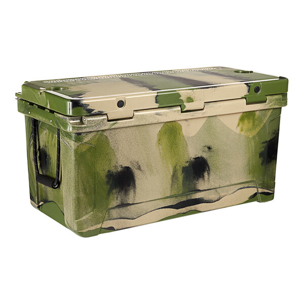 CaterGator CG100CAMO Camouflage 110 Qt. Rotomolded Outdoor Cooler / Ice ...