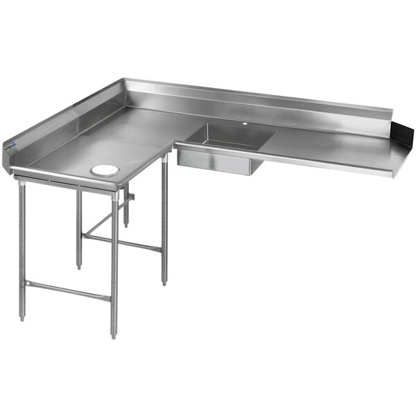 Eagle Group SDTCL-72-16/3 72" 16 Gauge Stainless Steel Left Dishlanding ...