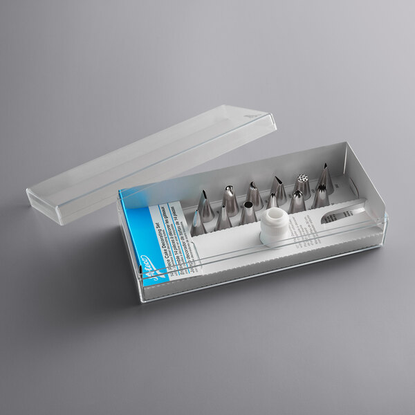Ateco 333 14-Piece Stainless Steel Piping Tip Cake Decorating Set