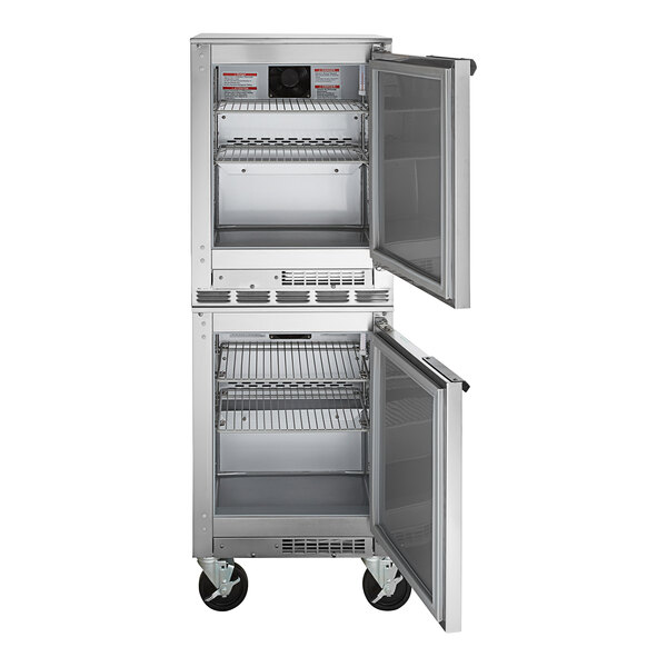 Beverage-Air UCF20HC and UCR20HC Double Stacked 20" Undercounter ...