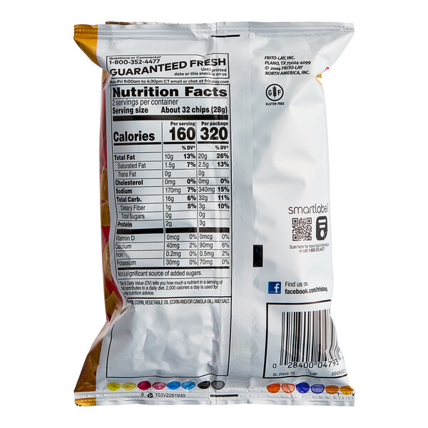 Fritos Original Corn Chips 2 oz. - 64/Case