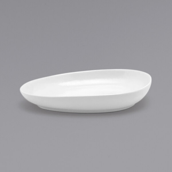 Front of the House DSP032WHP23 Kiln 8" x 6" Superwhite Porcelain Oval ...