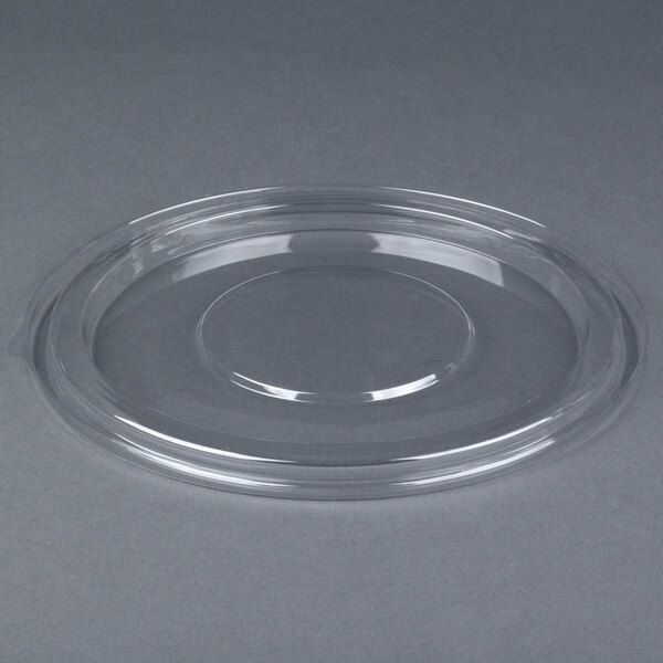 Sabert 51048A FreshPack Clear Flat Round Lid for Shallow 24 and 32 oz ...