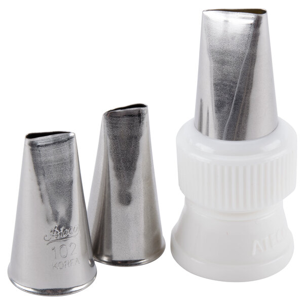 Ateco 383 4-Piece Stainless Steel Rose Piping Tip Set