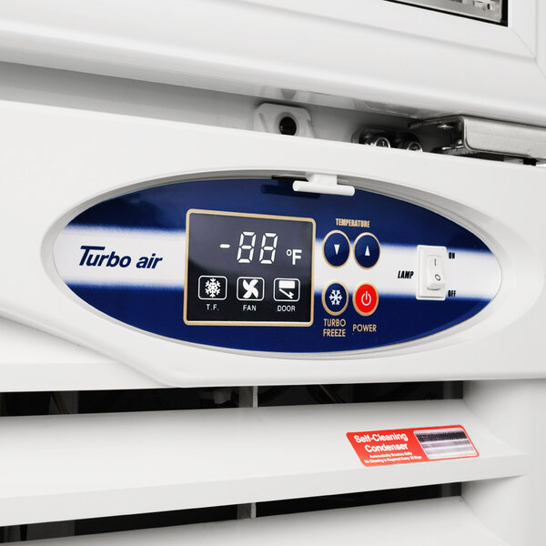 Turbo Air TGF-23F-N White 27" Glass Door Merchandising Freezer