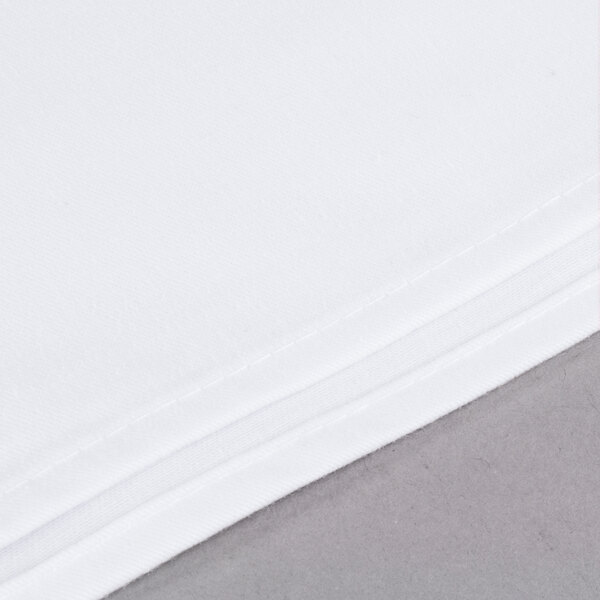 Intedge 81" x 81" Square White Hemmed 65/35 Poly/Cotton Blend Cloth ...