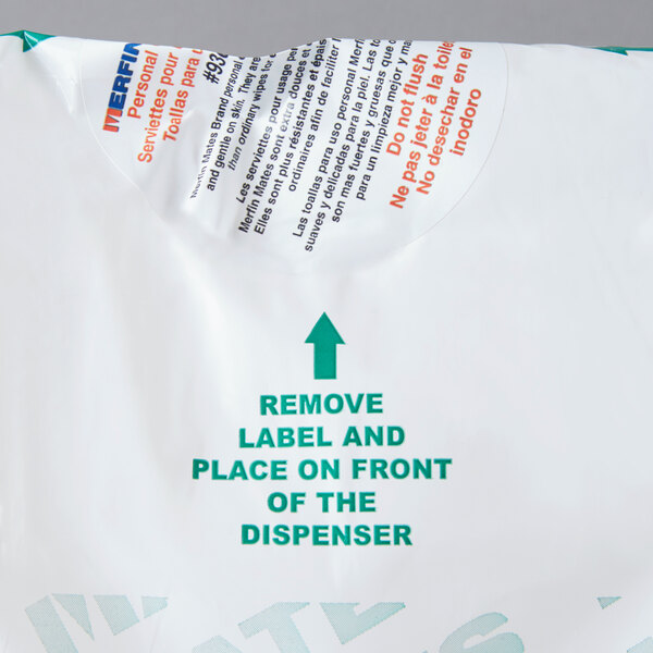 Merfin Mates Pre-Moistened Personal Care Wipe for Center Pull Dispenser ...