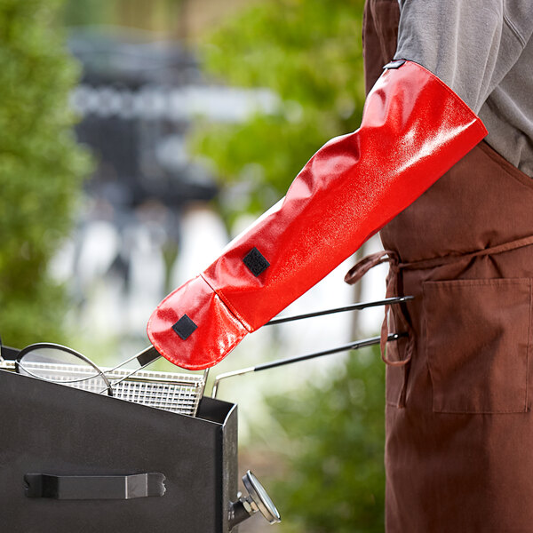 San Jamar EZ-Kleen Sleeve Guard Fryer Glove | WebstaurantStore