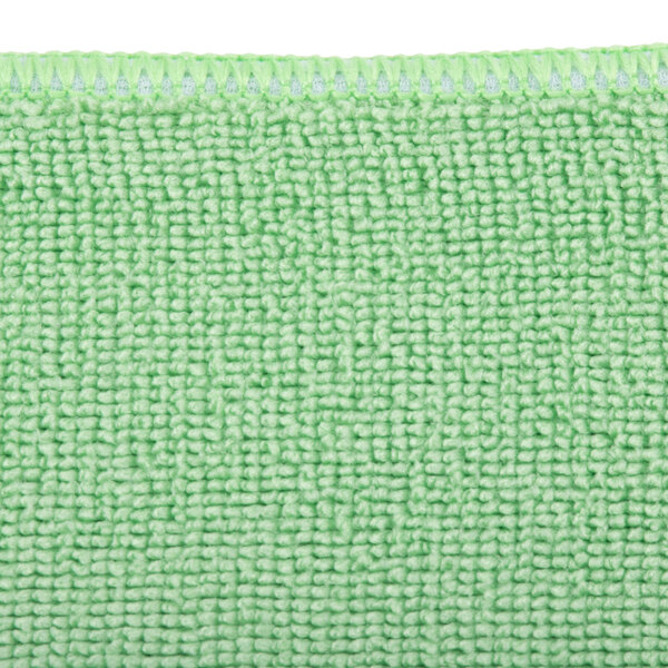 Unger MF400 SmartColor MicroWipe 16" x 15" Green Heavy-Duty Microfiber ...