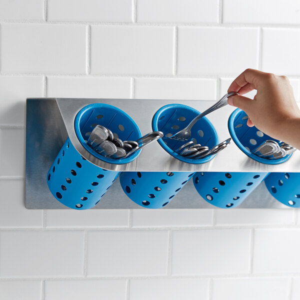 Steril-Sil Cantilever 4-Cylinder Stainless Steel Flatware Organizer ...