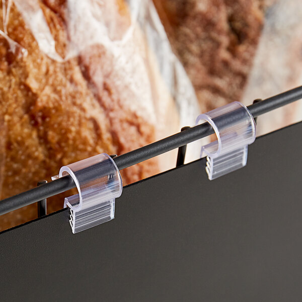 Choice Deli Tag Wire Basket Sign Holder Clip - 25/Pack