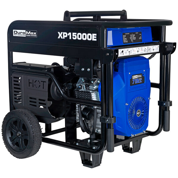 DuroMax XP15000E Portable 713 CC Gasoline Powered Generator with ...