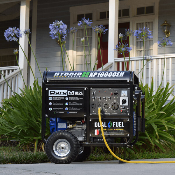 DuroMax XP10000EH Portable 440 CC Dual Fuel Powered Generator with ...