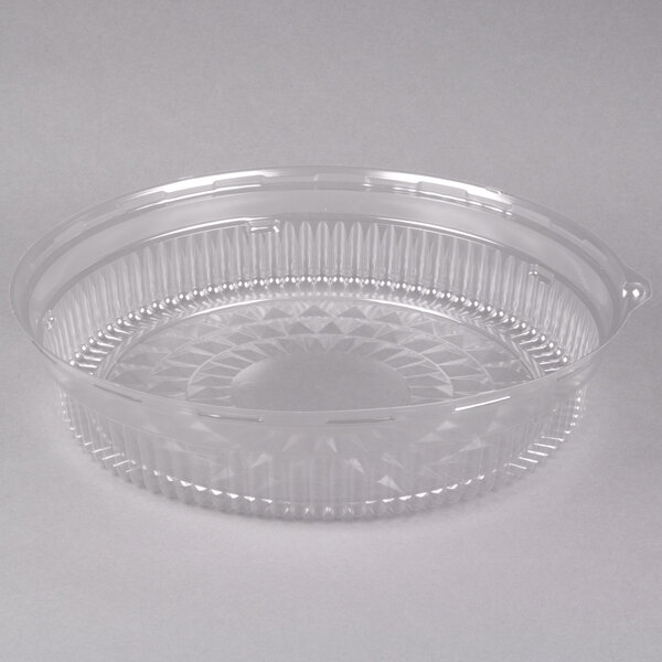 Durable Packaging 16DL 16" Clear Plastic Round High Dome Lid - 5/Pack