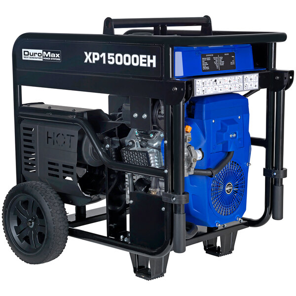 DuroMax XP15000EH Portable 713 CC Dual Fuel Powered Generator with Twin ...