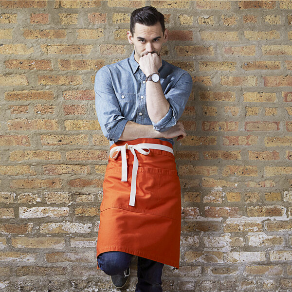 Uncommon Chef 3117 Orange Customizable 100% Cotton Canvas Moxie Waist ...