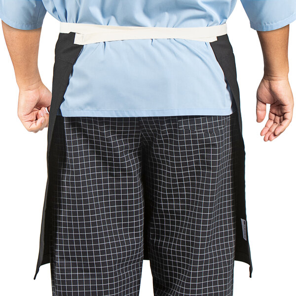 Uncommon Chef 3117 Black Customizable 100% Cotton Canvas Moxie Waist ...