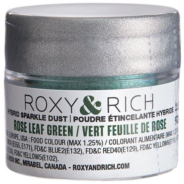 Roxy & Rich 2.5 Gram Rose Leaf Green Sparkle Dust