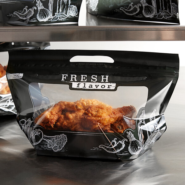 Large "Fresh Flavor" Rotisserie Chicken / Hot Food Bag - 250/Case