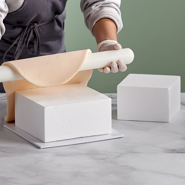 Baker's Lane 4" Foam 2-Piece Square Cake Dummy Kit