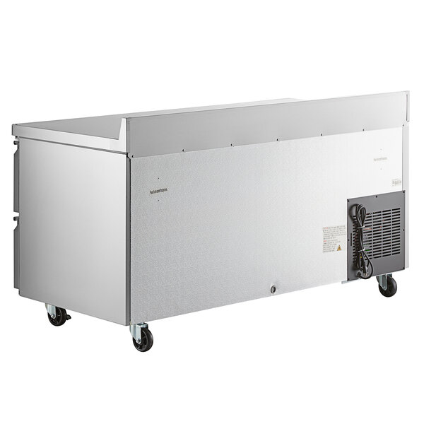 Avantco 67" Stainless Steel Extra Deep Worktop Refrigerator with 3 1/2 ...