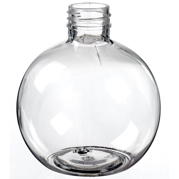 Solia NUDE 11.8 oz. Clear Plastic Flask - 100/Case